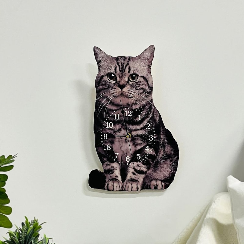 Cat Wall Clock - Etsy