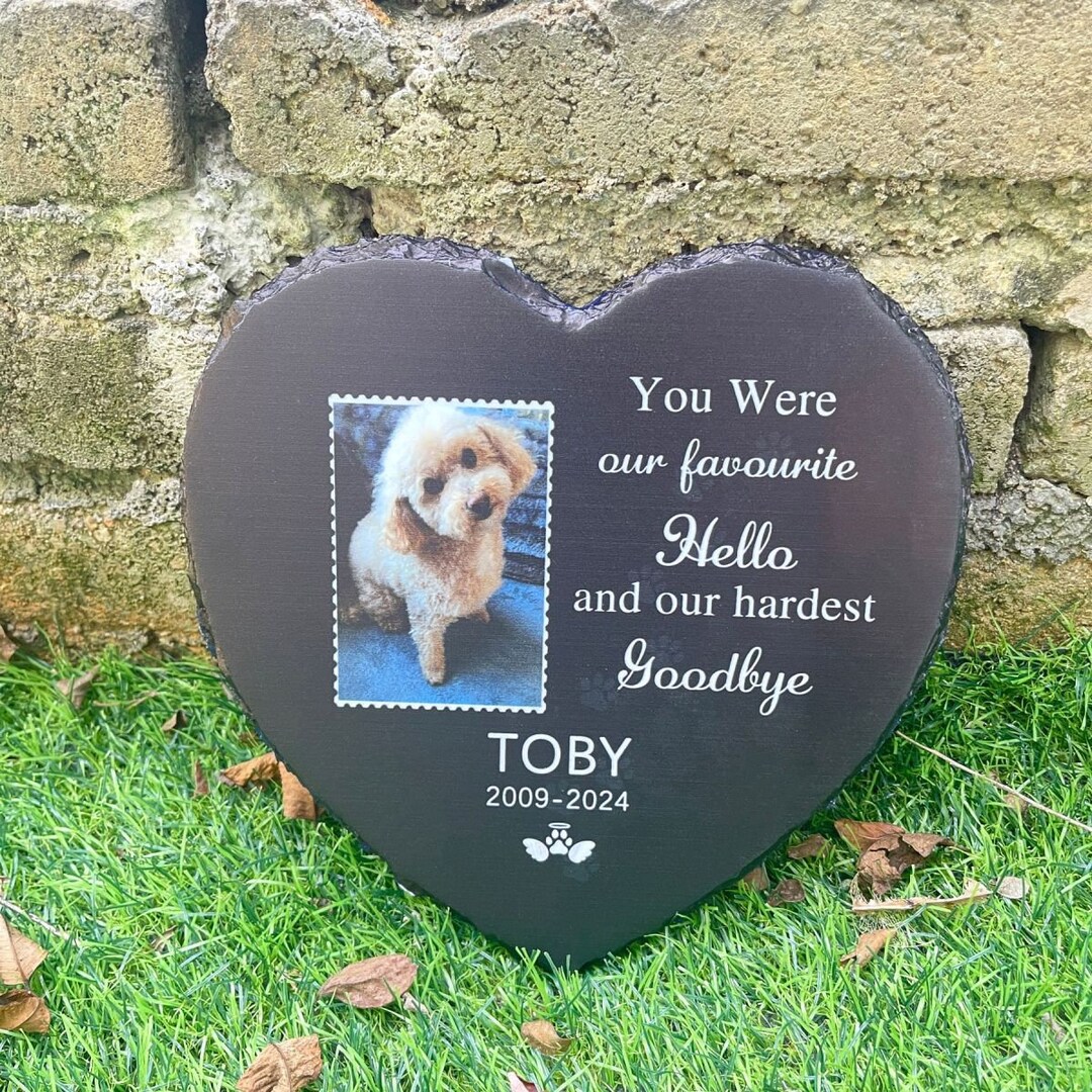 Custom Pet Memorial Stone, Dog Memorial, Pet Loss Gifts, Pet Grave ...
