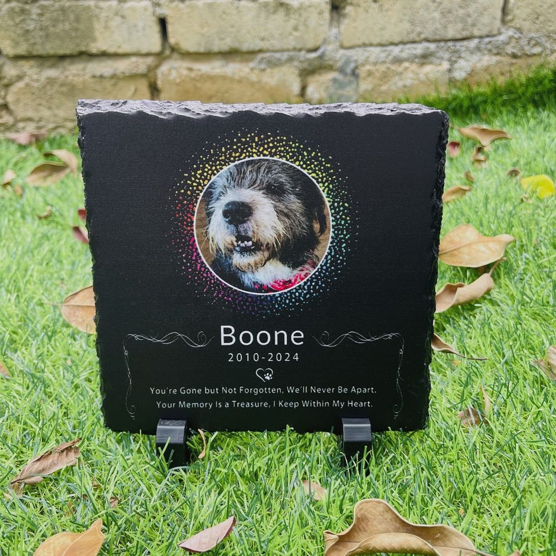 Pet Memorial Stone, Dog Memorial Stone, Personalized Pet Memorial Gift ...