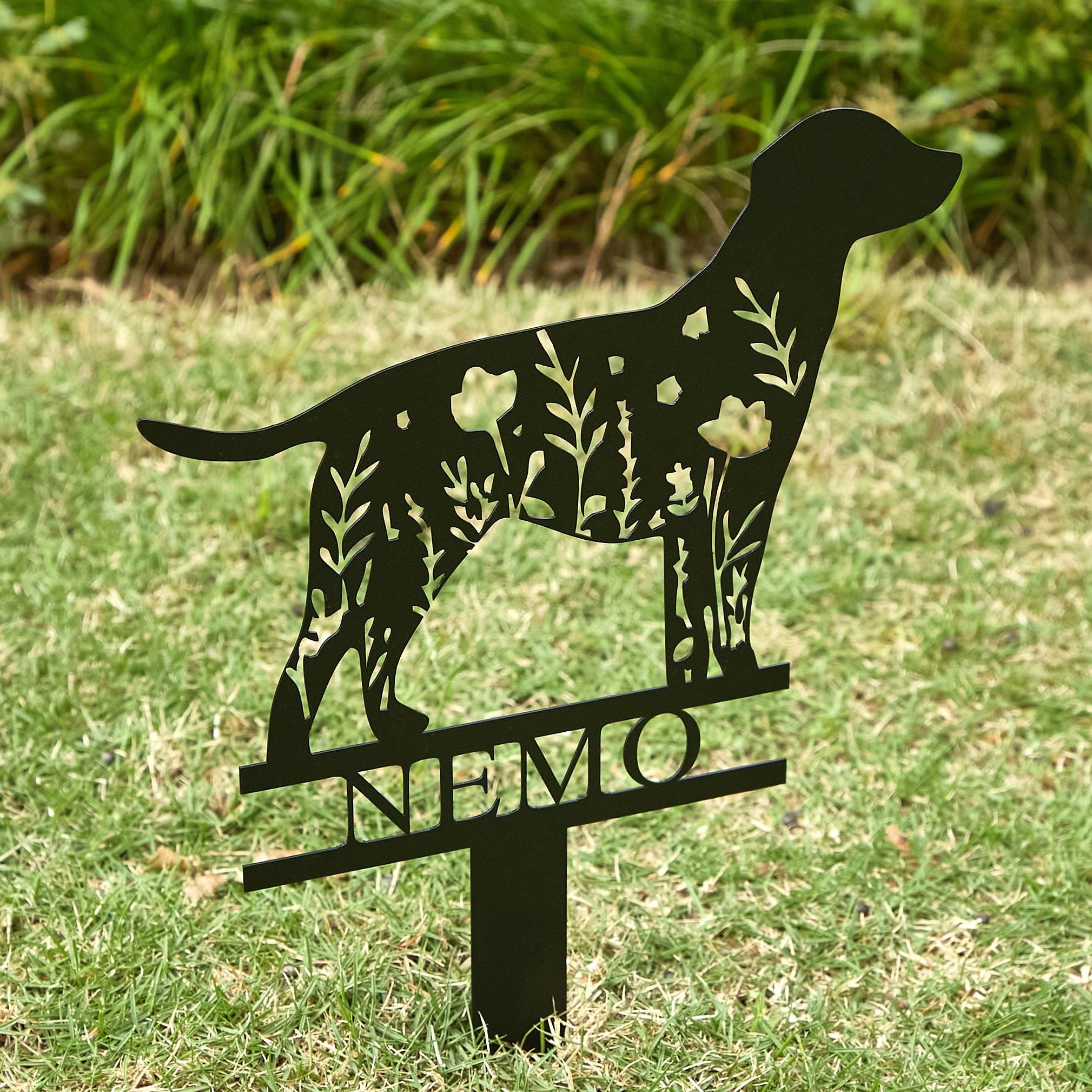 Custom Dog Metal Memorial Garden Stake,personalized Pet Name Stake,dog ...