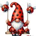 Ladybug Gnome Clipart, Spring Gnome Png, Cute Ladybug PNG, Ladybug ...
