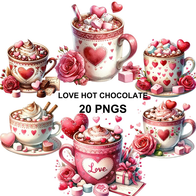 Hot Chocolate Bar Clipart - Etsy