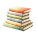 Watercolor Books Clipart , Books Clipart, Book Clipart, Stack of Books ...