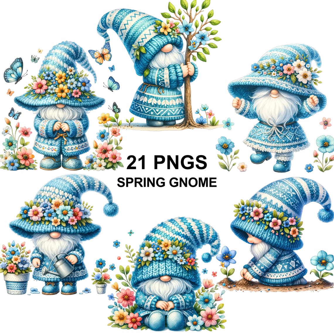 Spring Gnome Clipart, Gnome Clipart, Gnome Nursery, Spring Png, Garden ...