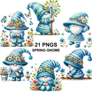 Spring Gnome Clipart, Gnome Clipart, Gnome Nursery, Spring Png, Garden ...