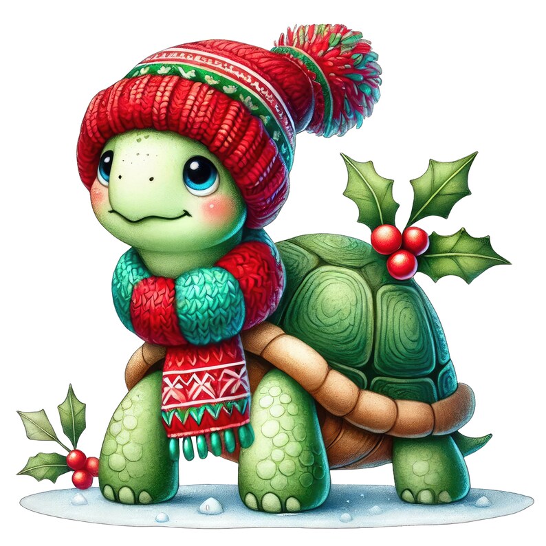 Christmas Animals Clipart Bundle, Christmas Clipart, Animals Winter ...