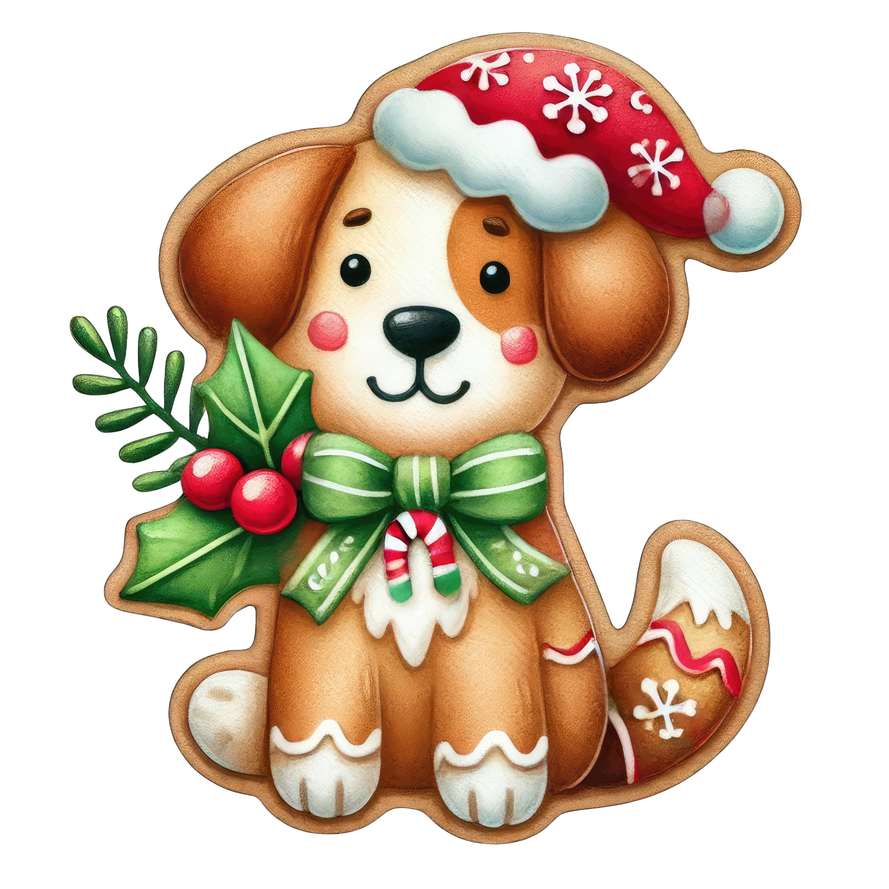 Gingerbread Animals Clipart, Christmas Cookie Clipart, Christmas Food ...