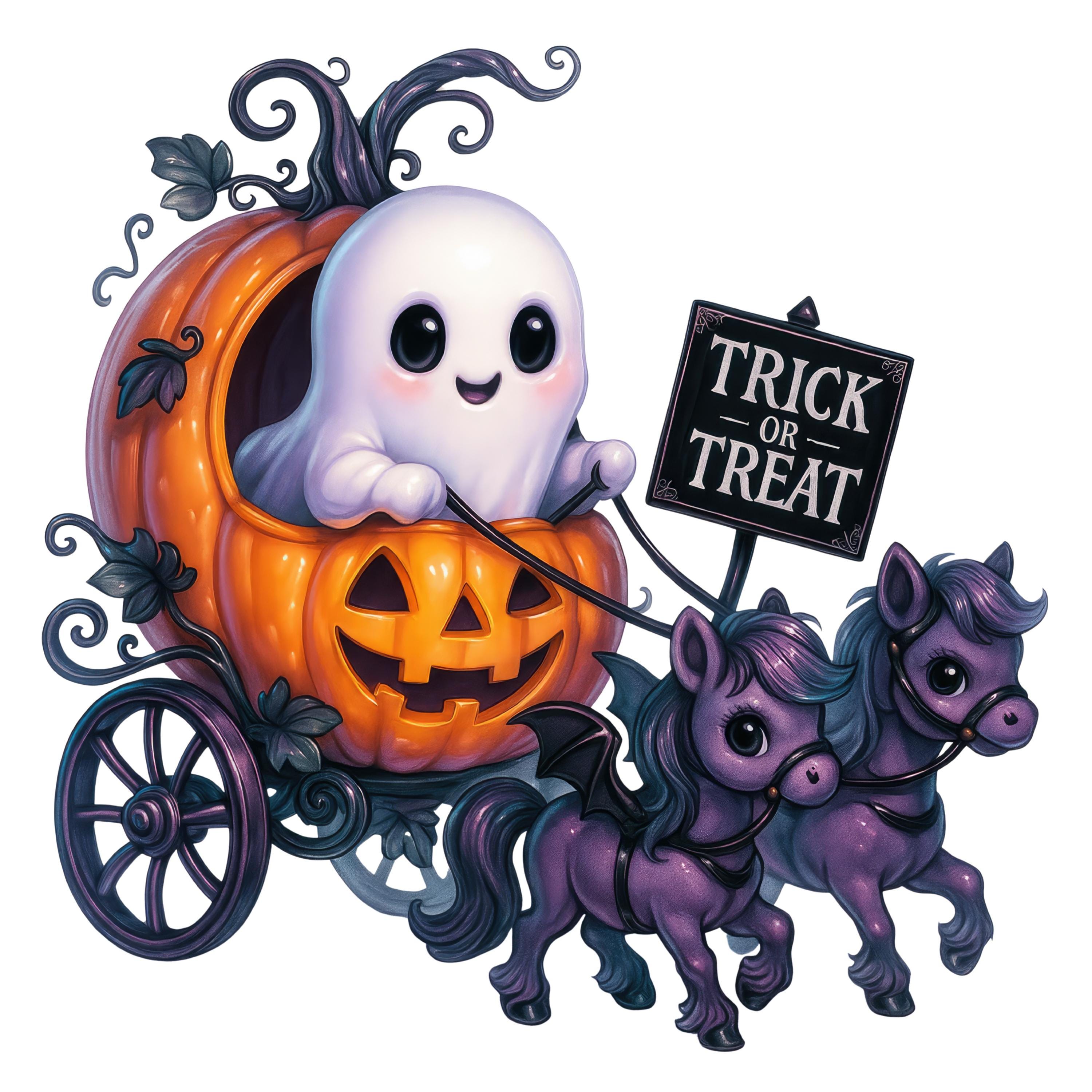Cute Ghost Clipart, Halloween Ghost PNG, Spooky Cute Ghost, Ghost With ...