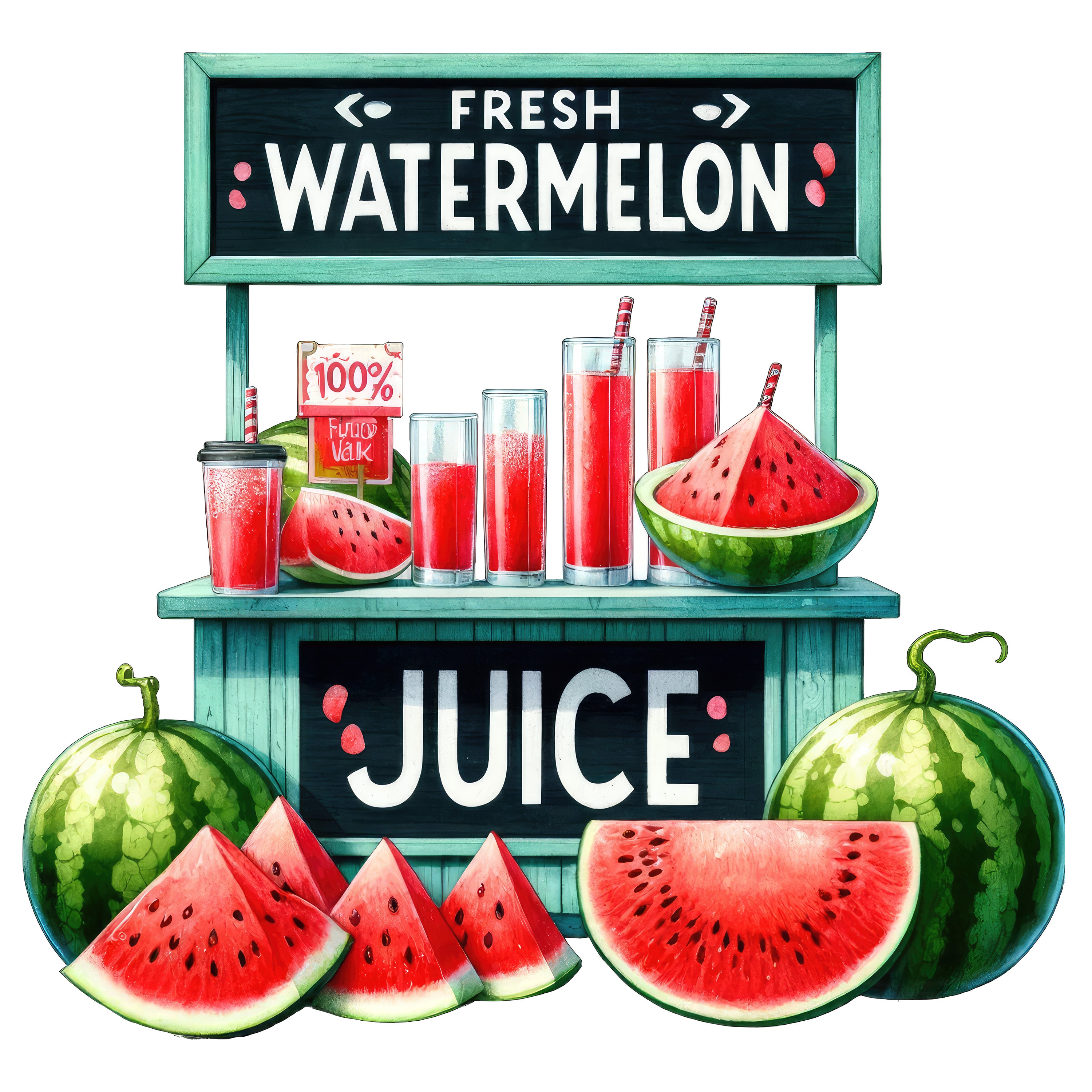 Juice Shop Clipart, Watercolor Shop Png, Fruit Shop Clipart, Juice ...