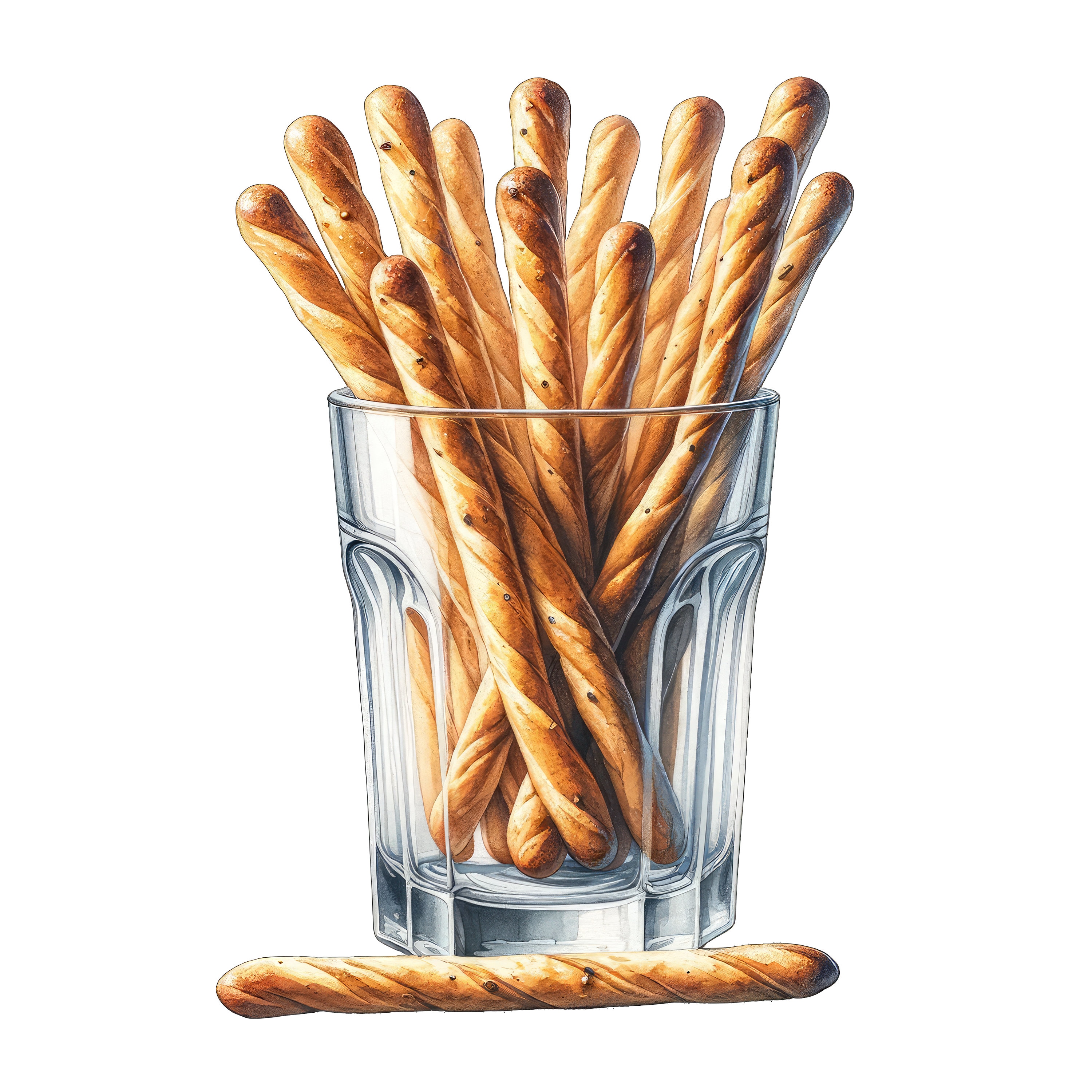 Watercolor Bread Clipart, Bakery Clipart, Bread Illustration ...