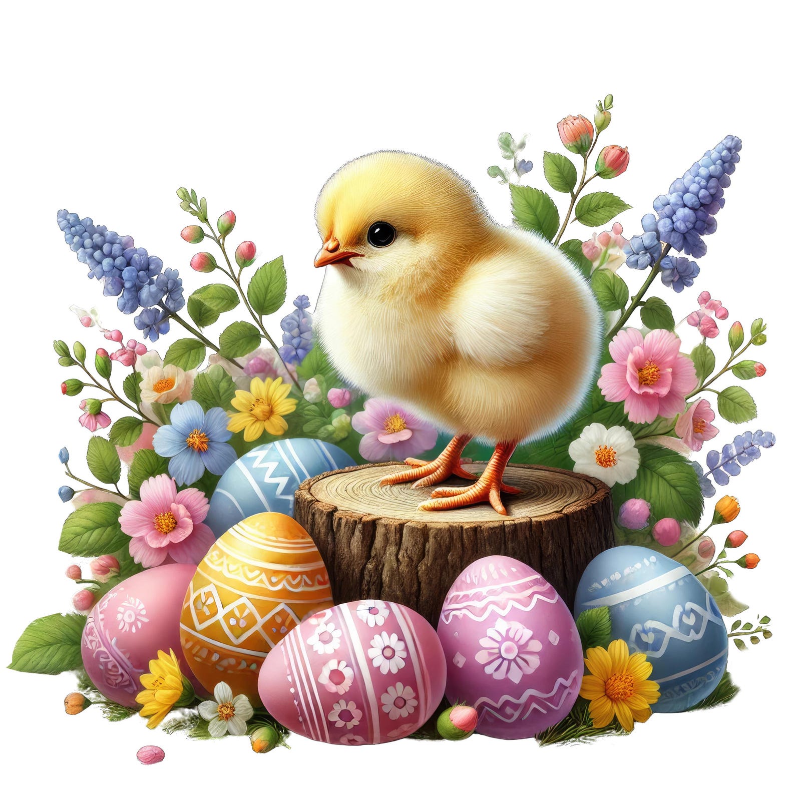 Easter Chicks Clipart Bundle, Cute Easter Chick, Easter Clipart, Baby ...