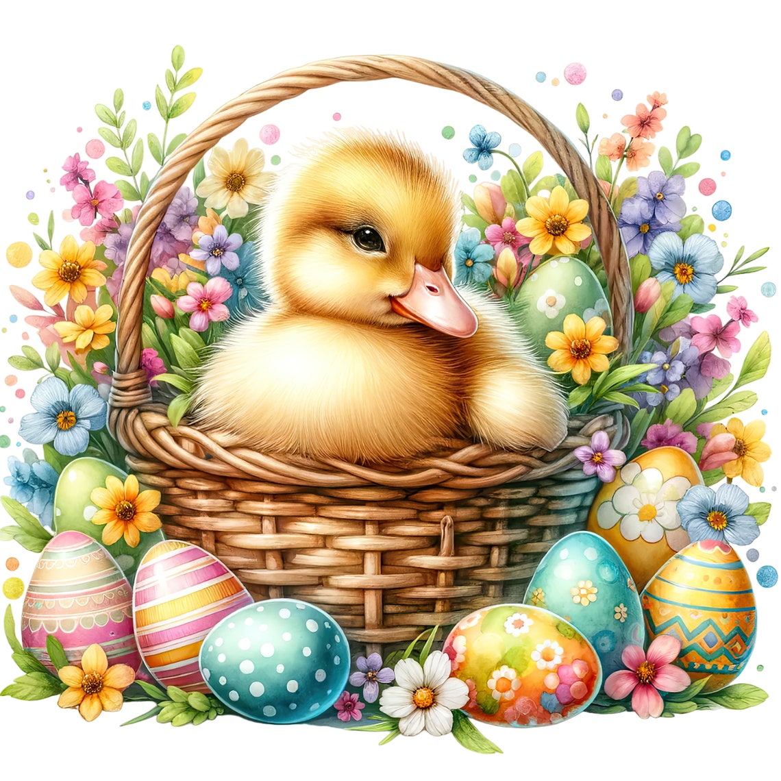 Easter Ducklings Clipart, Duckling Images, Cute Easter Duckling ...