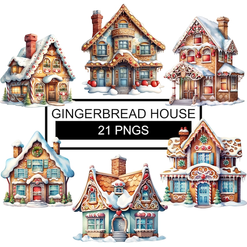Gingerbread House Clipart, Christmas Gingerbread House Clipart ...