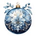 Watercolor Blue Baubles Clipart, Blue Bauble Clipart, Christmas ...