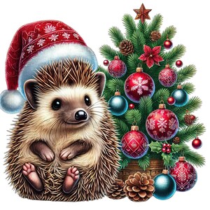 Christmas Hedgehog Clipart, Winter Hedgehog, Cute Hedgehogs Clipart ...