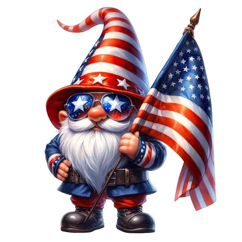 Fourth of July Gnomes Png - Etsy