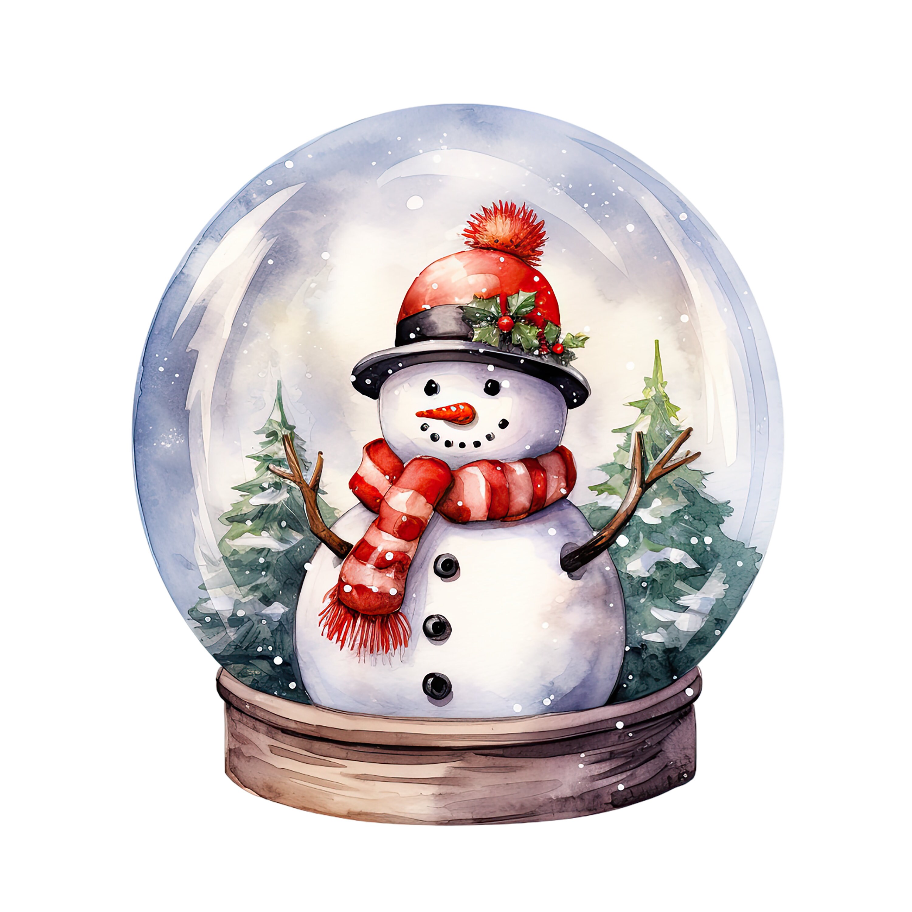 Christmas Snow Globe, Christmas Clipart, Snow Globe Clipart, Snow Globe ...