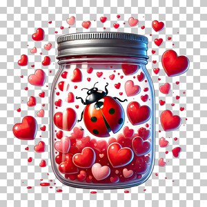Valentine Ladybug Clipart, Cute Ladybug Png, Ladybug Clipart, Love Bug ...