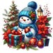Christmas Snowman Clipart Bundle: Festive Holiday Graphics (digital ...