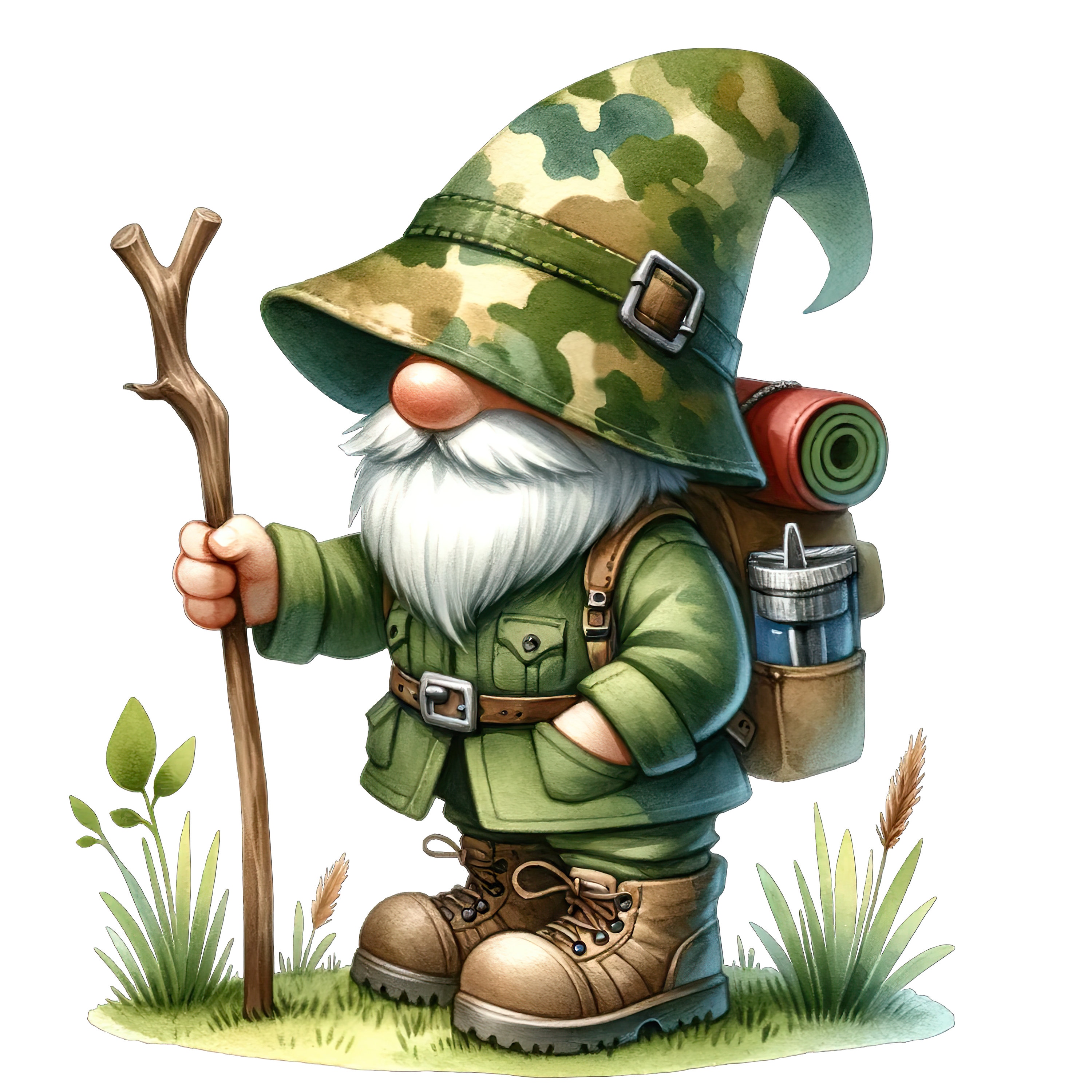 Camping Gnome Png, Funny Camping Clipart, Camping Clipart, Adventure ...
