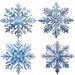Watercolor Snowflake Clipart, Winter Clipart, Winter Snowflake Png ...