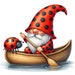 Ladybug Gnome Clipart, Spring Gnome Png, Cute Ladybug PNG, Ladybug ...
