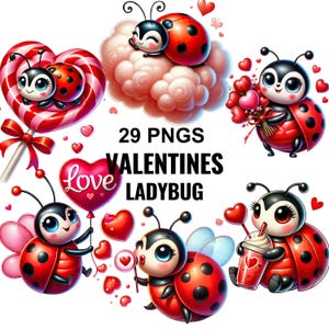 Valentine Ladybug Clipart, Cute Ladybug Png, Ladybug Clipart, Love Bug ...