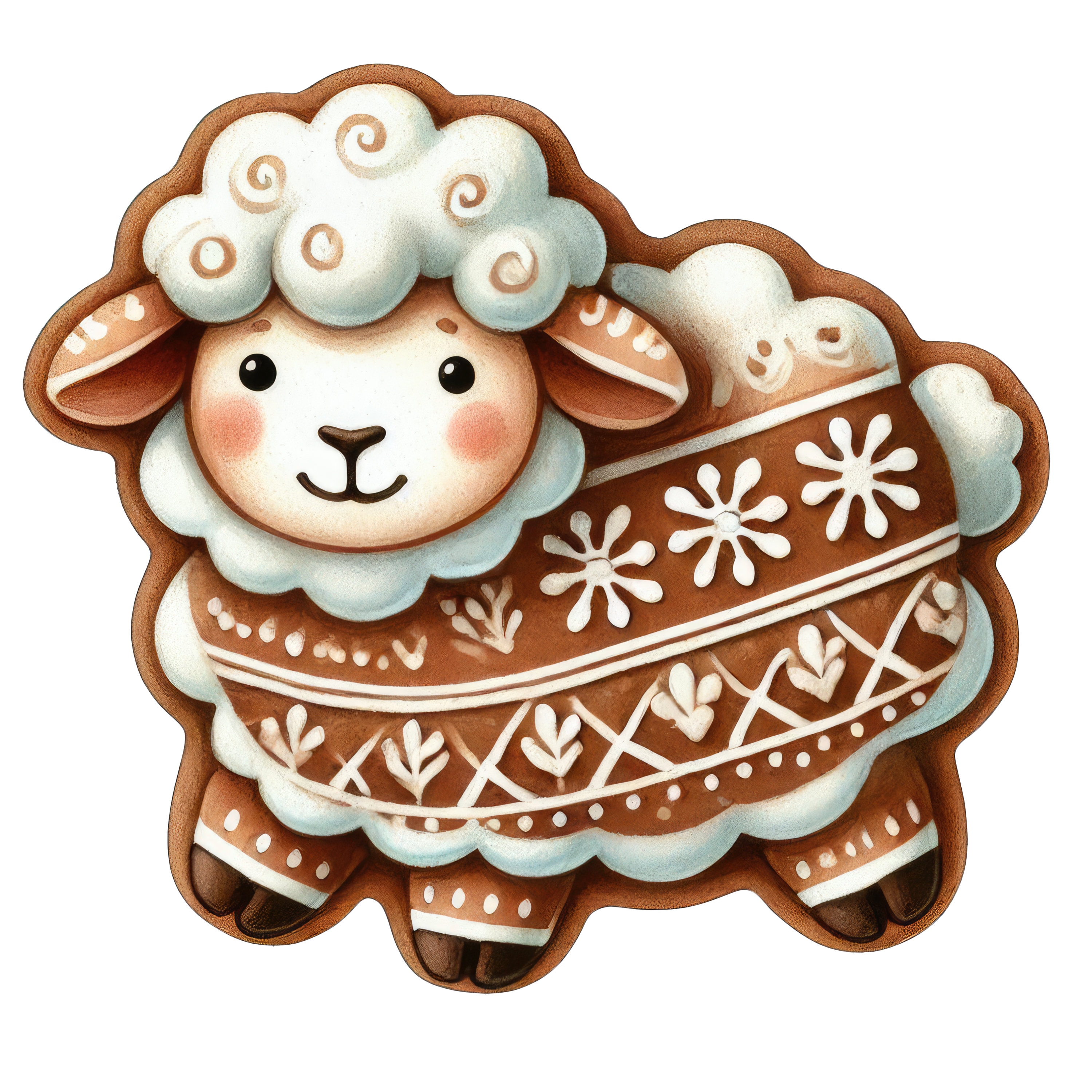 Gingerbread Animals Clipart, Christmas Cookie Clipart, Christmas Food ...