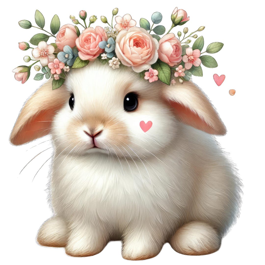 Valentines Bunny Clipart, Love Bunny Png, Cute Bunny Graphics ...