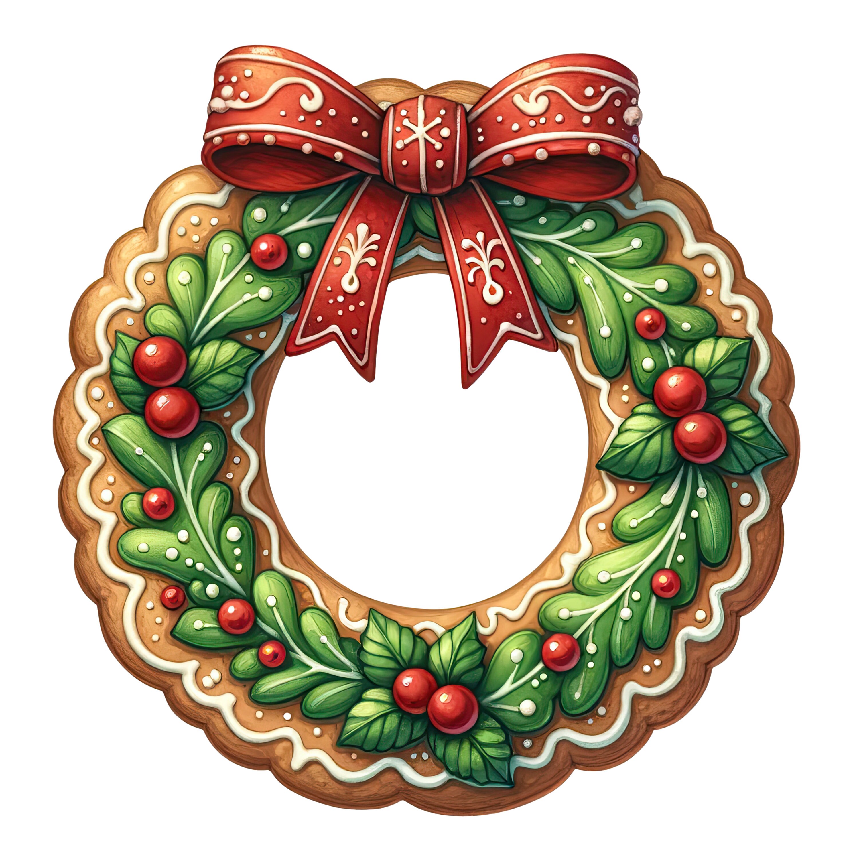 Christmas Cookie Clipart PNG Bundle: 26 Holiday Baking Illustrations ...