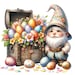 Watercolor Easter Gnome Clipart Bundle, Easter Gnome Clipart, Gnome ...
