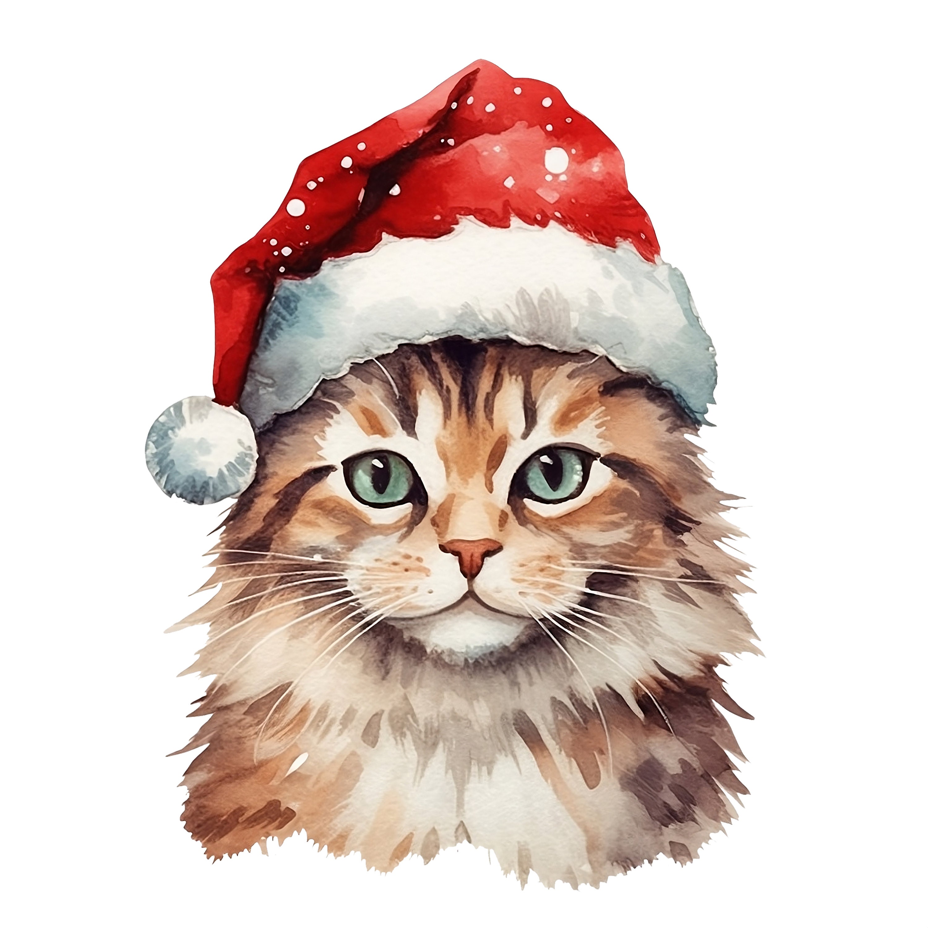 Watercolor Christmas Animal Clipart, Christmas Animals Png, Christmas ...