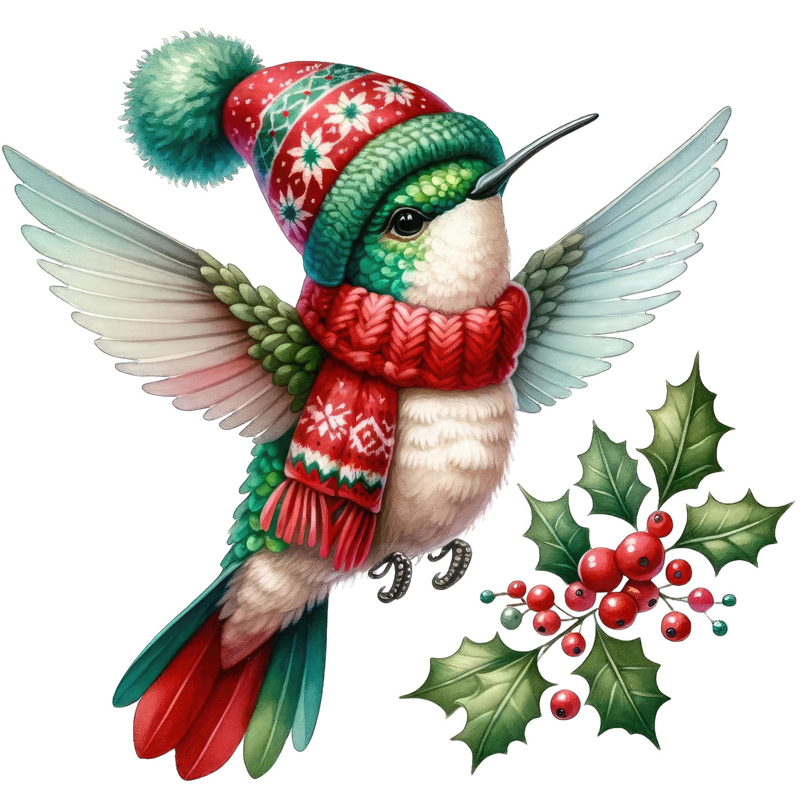 Christmas Animals Clipart Bundle, Christmas Clipart, Animals Winter ...