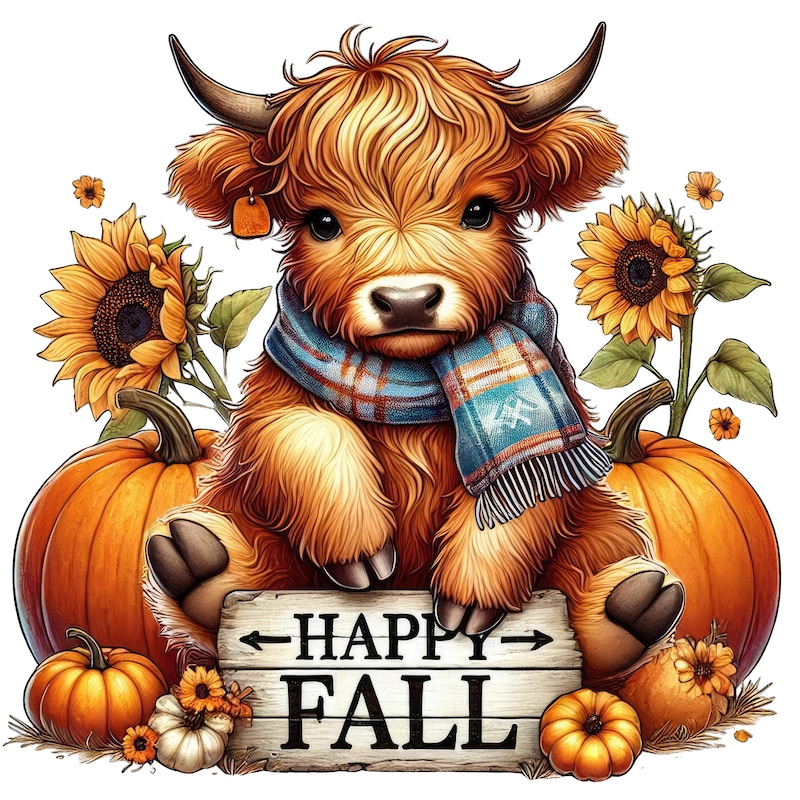 Highland Cow Pumpkin Stencil - Etsy