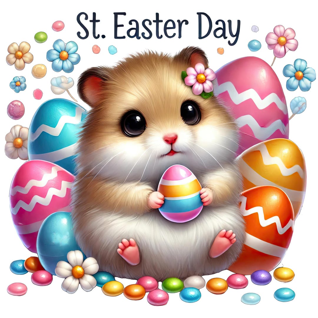 Easter Animals Clipart Bundle, Cute Animal Images, Egg Animals Clipart ...
