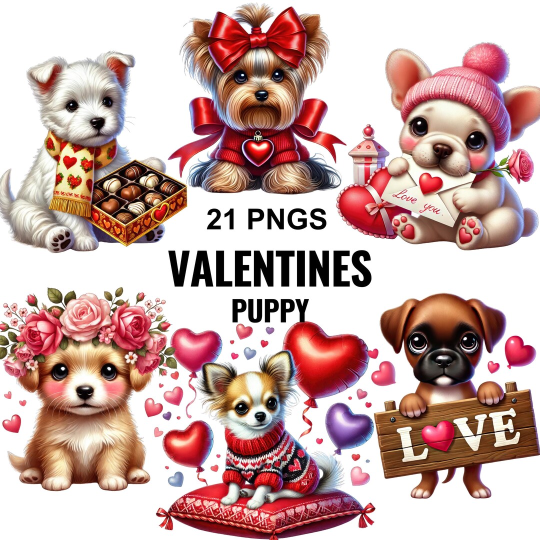 Valentine Puppy Png,valentines Day Dogs,cute Dog Clipart,puppy Clip Art ...
