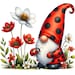 Ladybug Gnome Clipart, Spring Gnome Png, Cute Ladybug PNG, Ladybug ...
