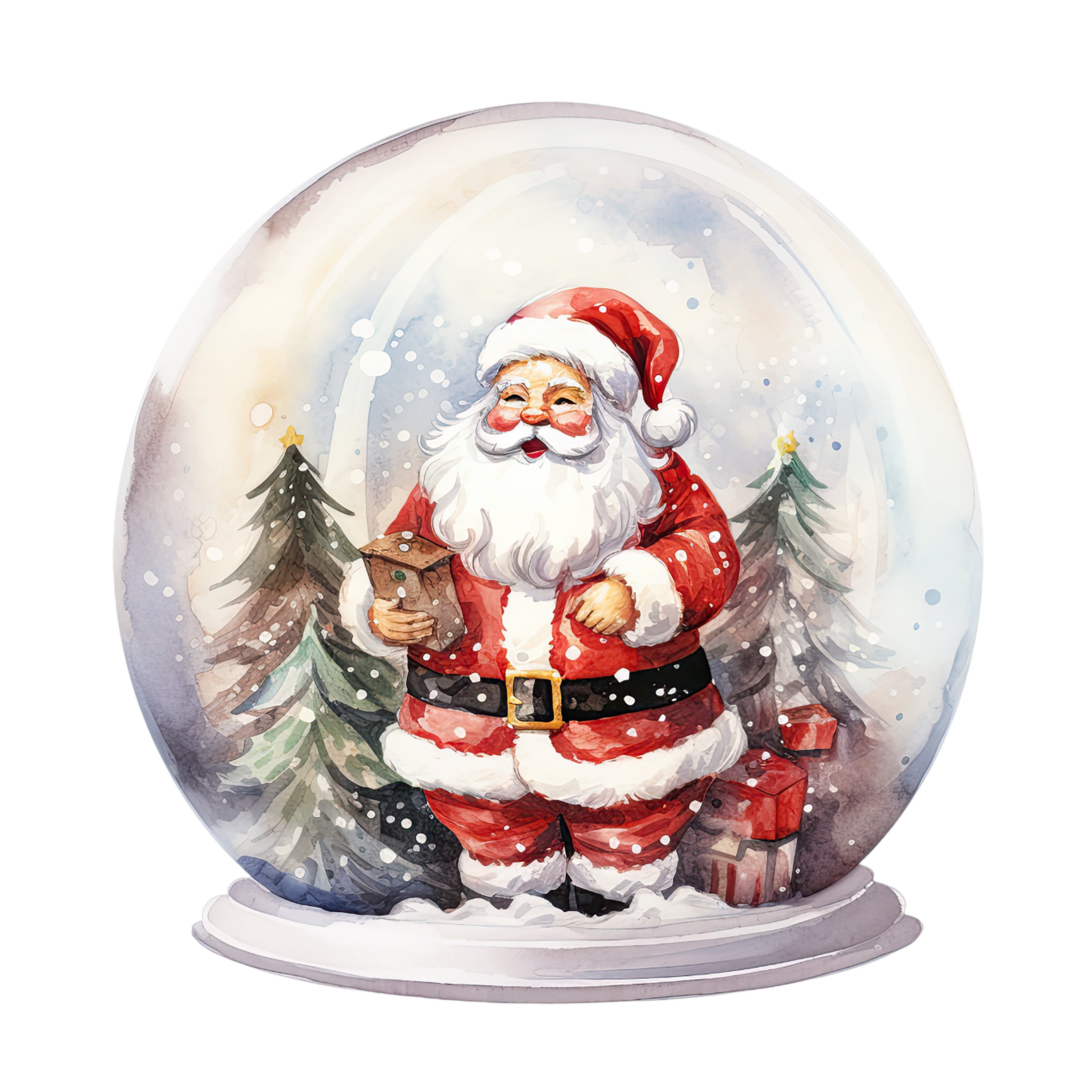 Christmas Snow Globe, Christmas Clipart, Snow Globe Clipart, Snow Globe ...