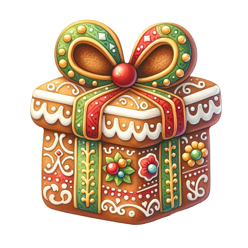 Christmas Cookie Clipart PNG Bundle: 26 Holiday Baking Illustrations ...