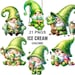 Ice Cream Gnome Clipart, Watercolor Ice Cream, Cute Gnome Clipart, Ice ...