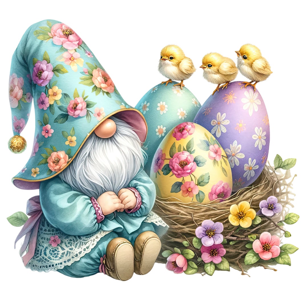 Watercolor Easter Gnome Clipart Bundle (digital Download) - Etsy