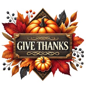 Watercolor Hello Fall Sign Clipart: Pumpkin & Autumn Leaves (digital ...