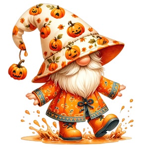 Autumn Gnome Clipart: Fall Season PNG Bundle (digital Download) - Etsy