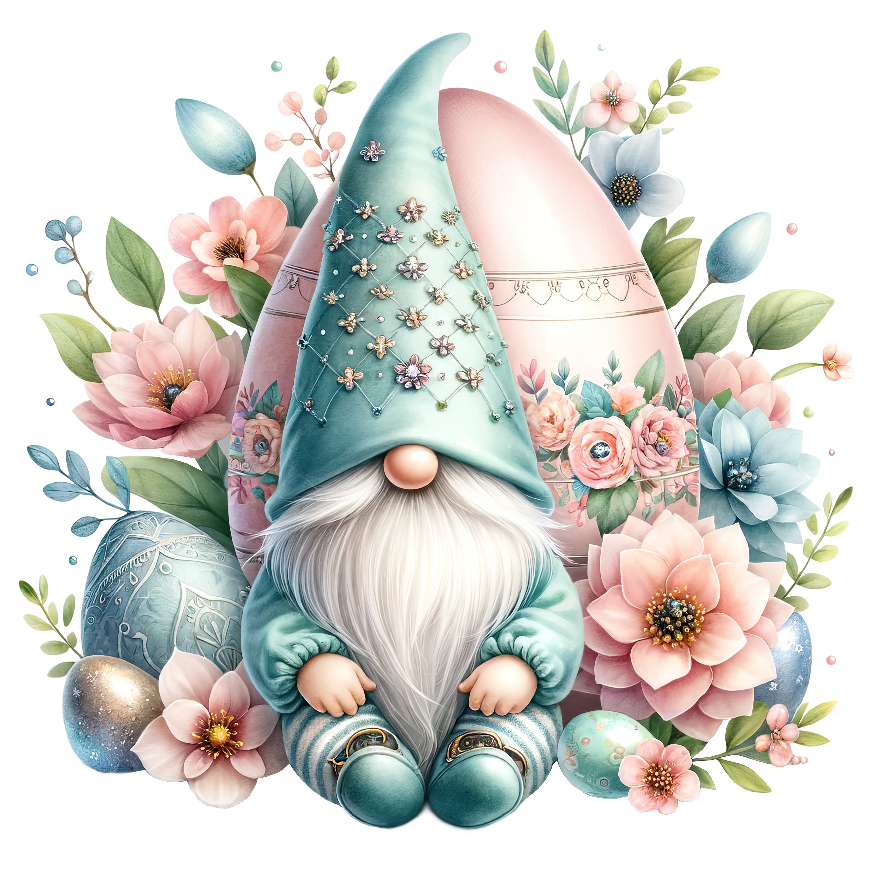 Watercolor Easter Gnome Clipart Bundle (digital Download) - Etsy