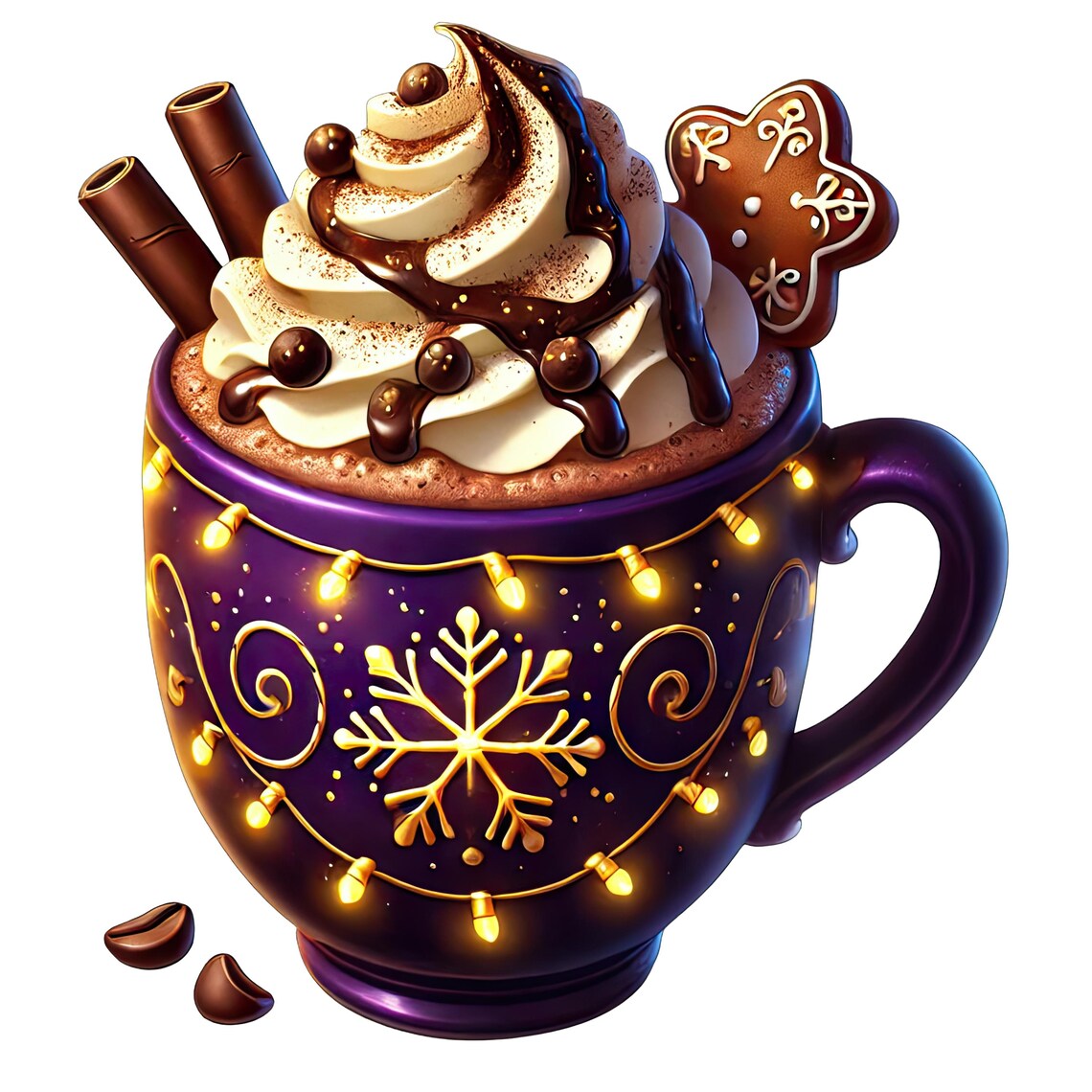 Christmas Hot Cocoa Clipart: Festive Holiday Mugs (digital Download) - Etsy