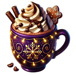 Christmas Hot Cocoa Clipart: Festive Holiday Mugs (digital Download) - Etsy