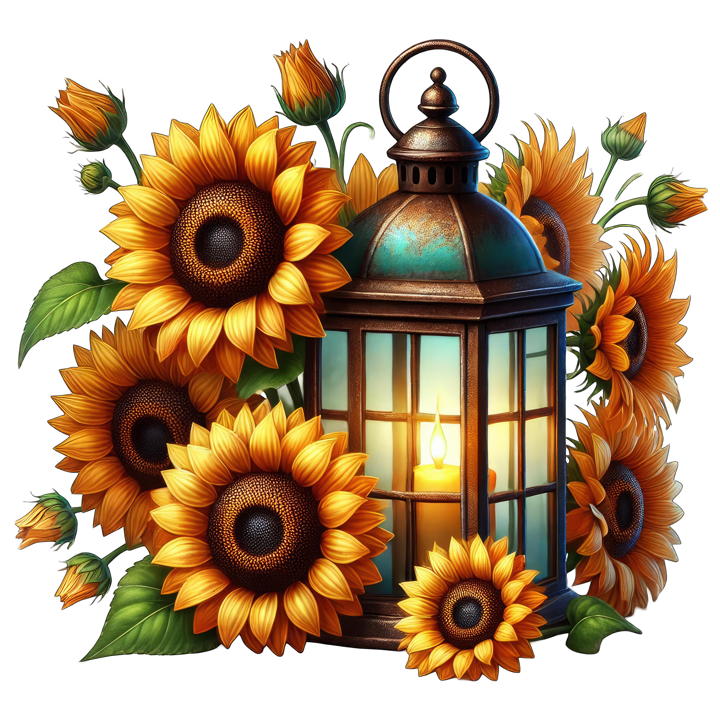 Sunflower Clipart Bundle: Spring Garden PNG (digital Download) - Etsy