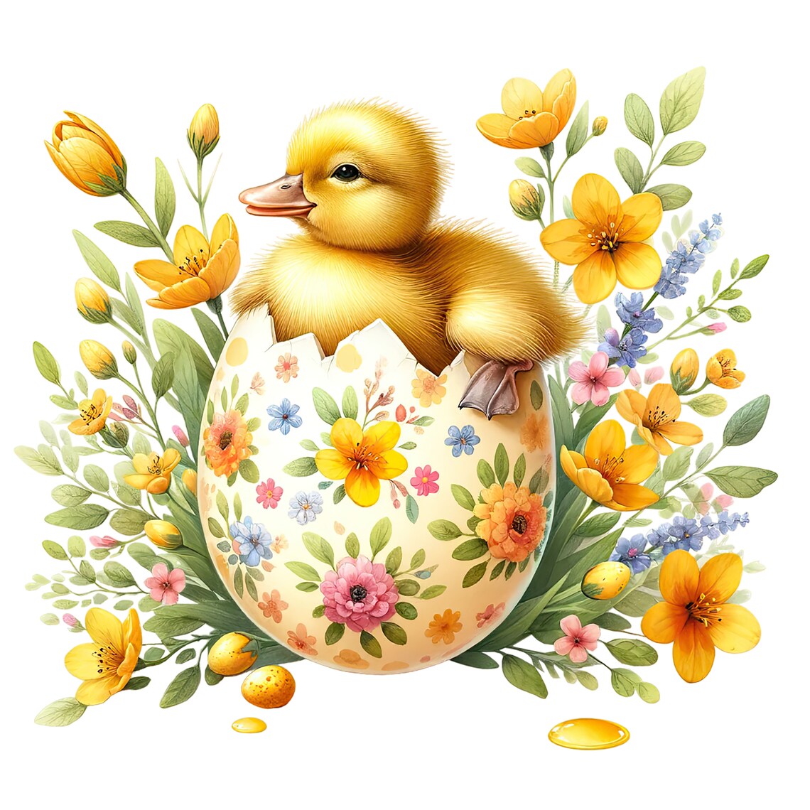 Easter Ducklings Clipart, Duckling Images, Cute Easter Duckling ...