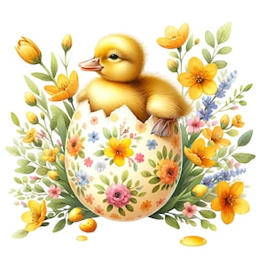 Easter Ducklings Clipart, Duckling Images, Cute Easter Duckling ...