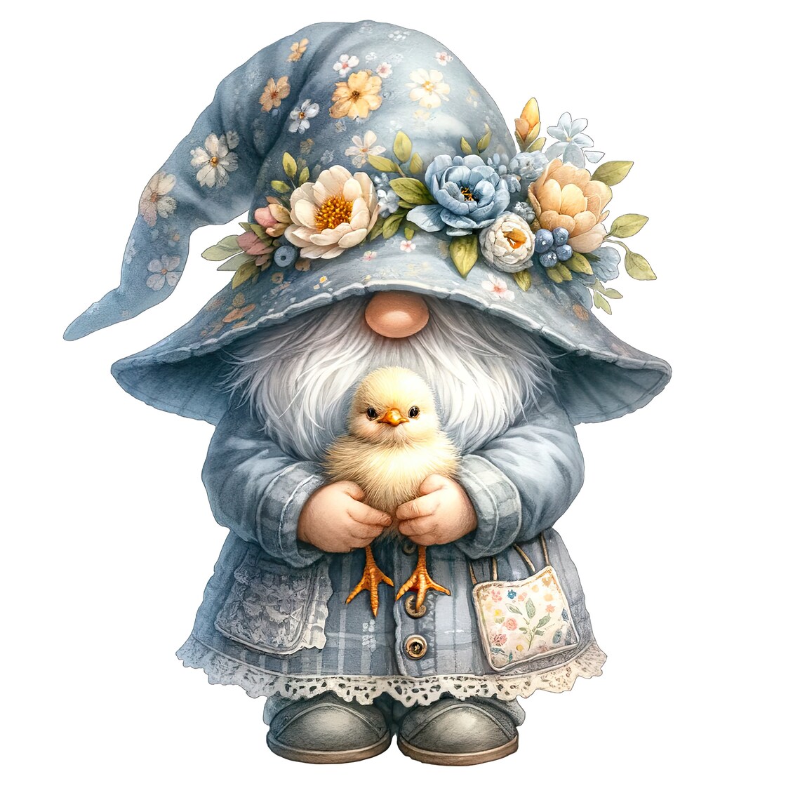 Watercolor Easter Gnome Clipart Bundle, Easter Gnome Clipart, Gnome ...